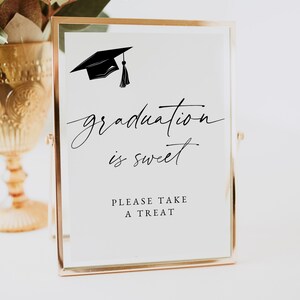 Graduation is Sweet Take A Treat, Graduation is Sweet Sign, Graduation ...