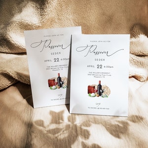 Editable Passover Invitation Template, Passover Dinner Invitation DIY ...
