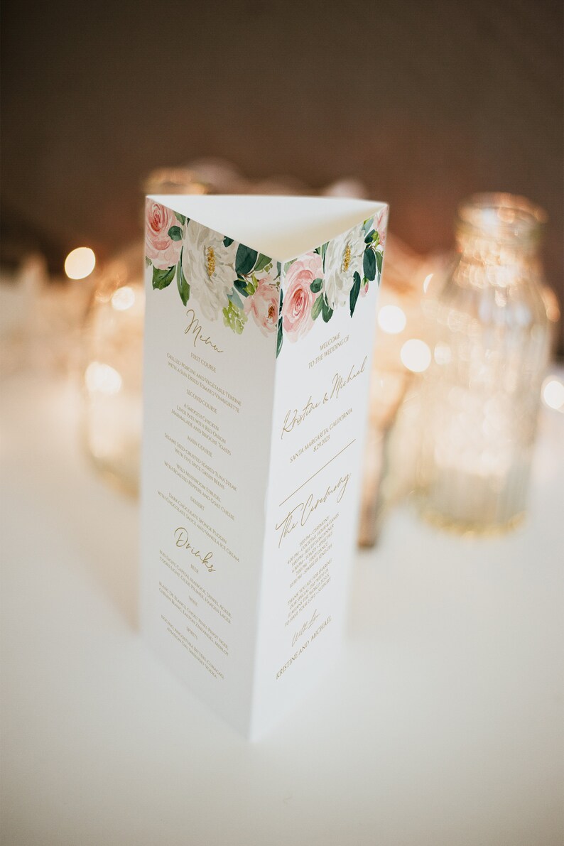 Wedding Triangle Table Number Sign Template Trifold Table | Etsy