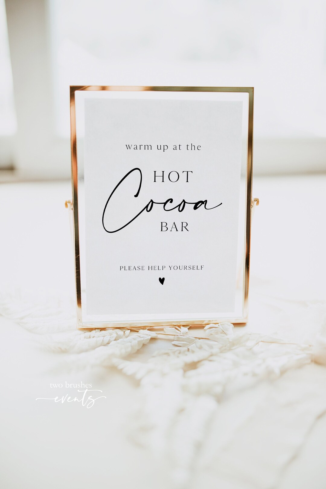 Modern Hot Cocoa Bar Menu Template, Christmas Party Hot Chocolate Bar ...