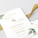 Square Wedding Invitation Template Greenery Wedding - Etsy
