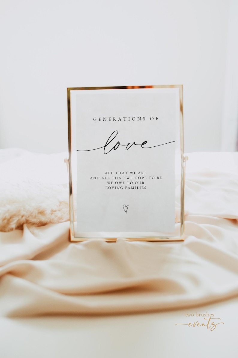 Generations of Love Sign Template, Simple Generations of Love Sign ...