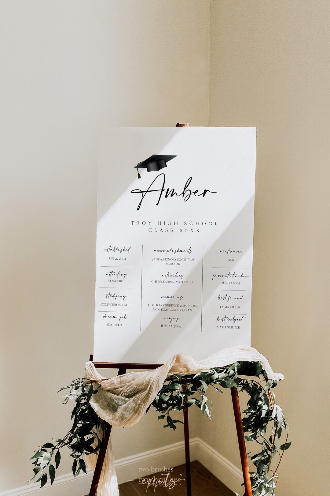 Graduation Decorations 2024, Graduation Milestone Template, Poster ...