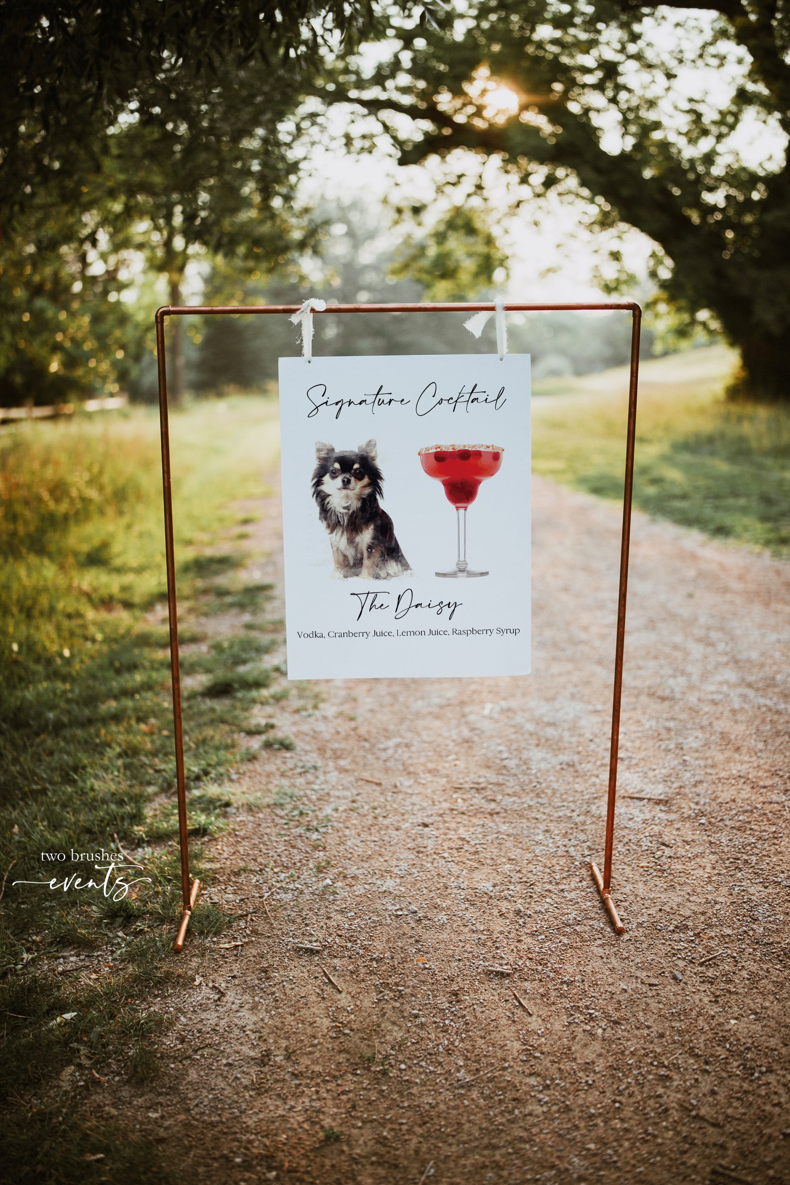 Custom Dog Bar Wedding Menu Sign Dog Signature Cocktail Sign - Etsy