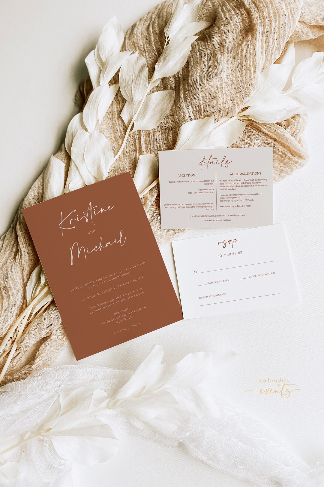 Wedding Invitation Template, Printable Invitation, Aesthetic Invitation ...