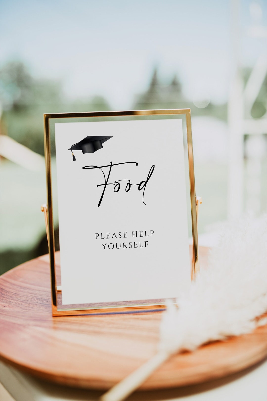 Graduation Food Sign Template, Simple Nurse Graduation Sign, Graduation ...