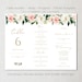 Wedding Triangle Table Number Sign Template, Trifold Table Number ...