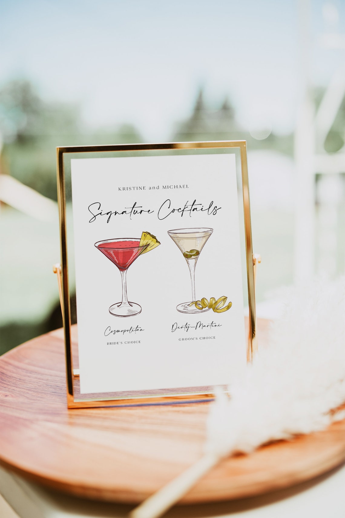 Signature Cocktail Sign Printable Wedding Cocktails Sign - Etsy