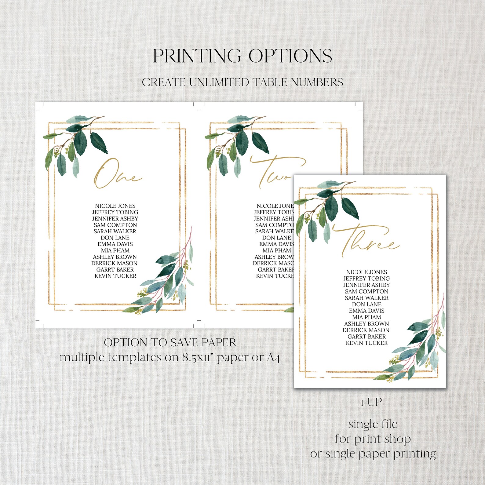 Printable Wedding Seating Chart Cards Wedding Seating Plan - Etsy