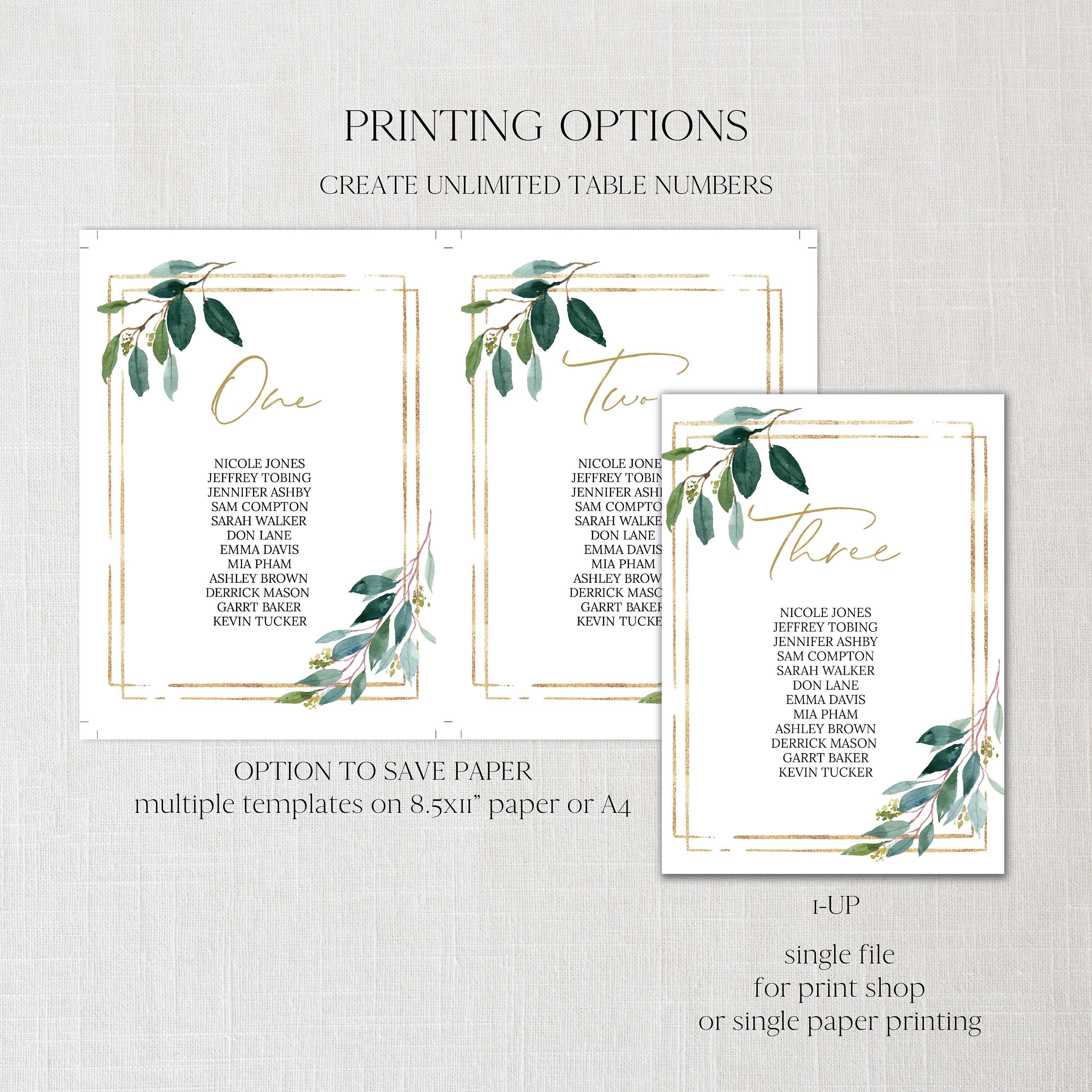 Printable Wedding Seating Chart Cards Wedding Seating Plan - Etsy