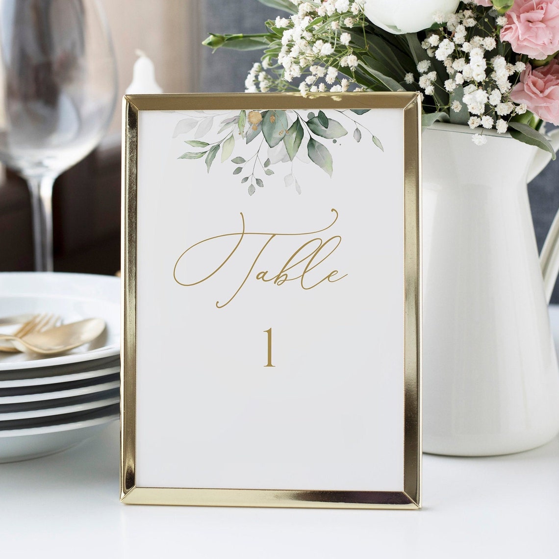 Printable Table Numbers Wedding Table Number Card Table - Etsy