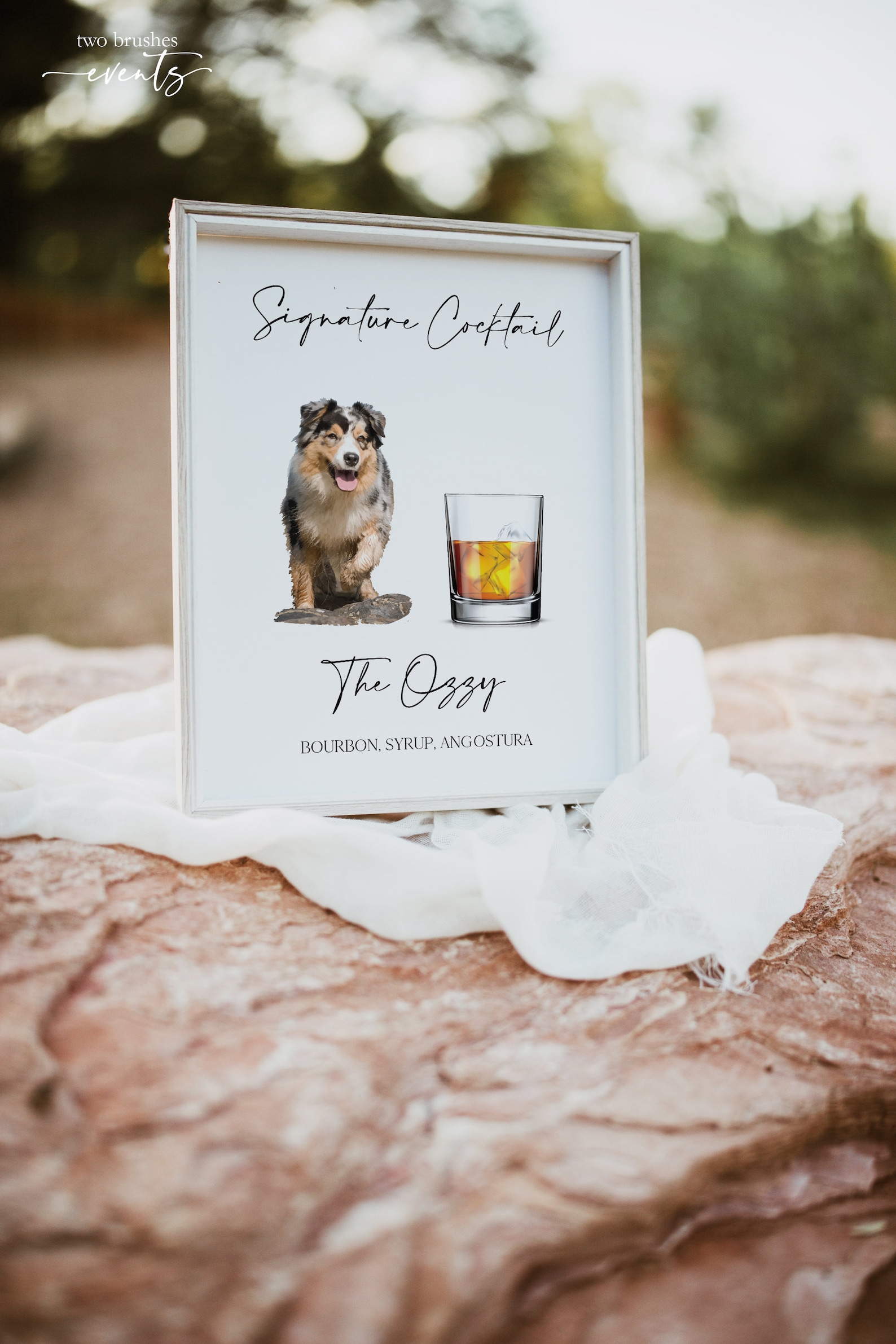 Custom Dog Bar Wedding Menu Sign Dog Signature Cocktail Sign - Etsy