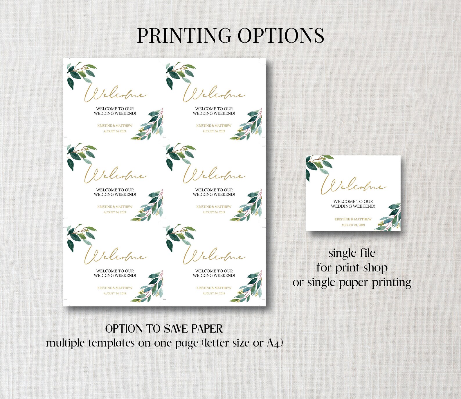Wedding Welcome Bag Labels, Wedding Favor Bag Labels, Welcome Bag ...