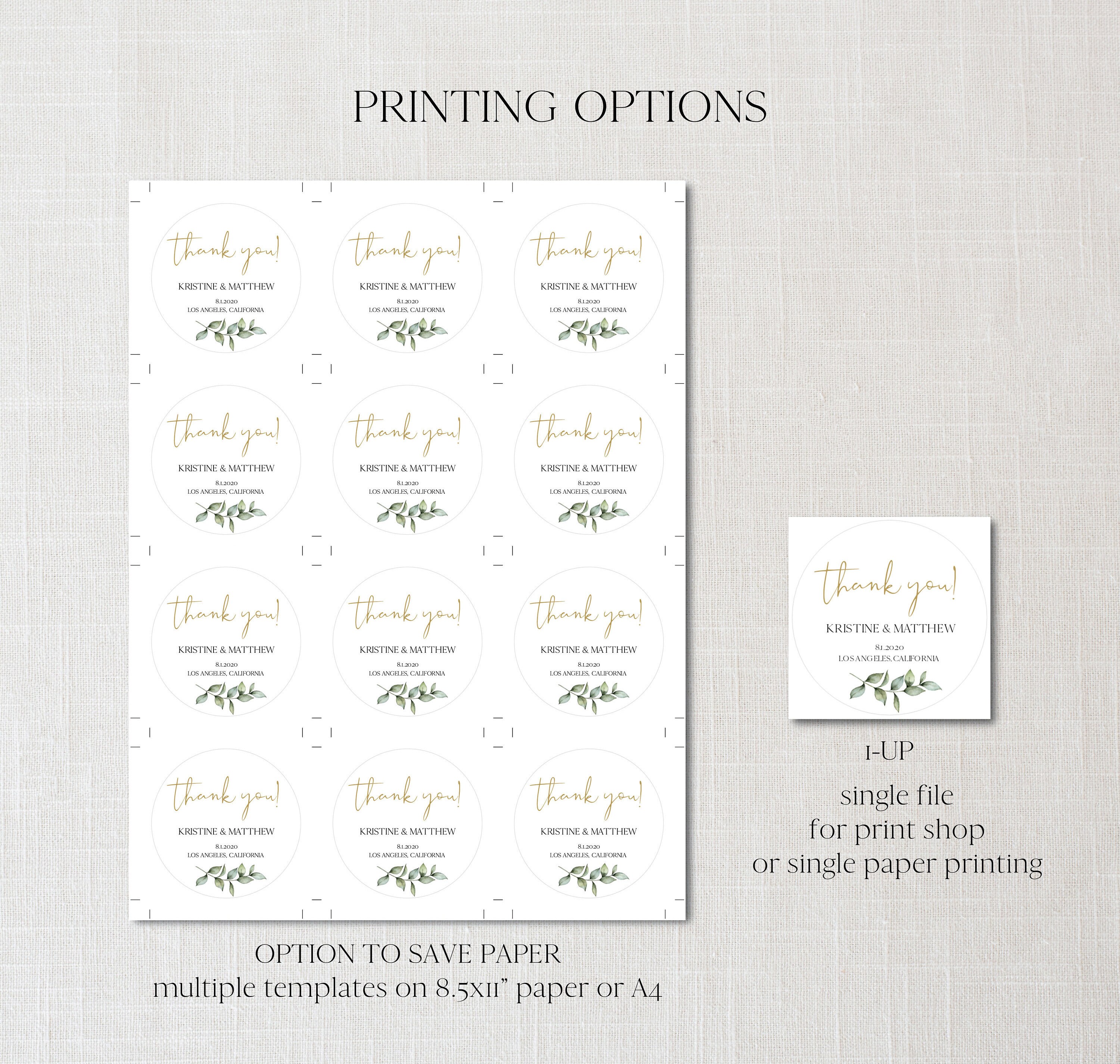 Wedding Favors Tags Round Tag Template Round Sticker | Etsy