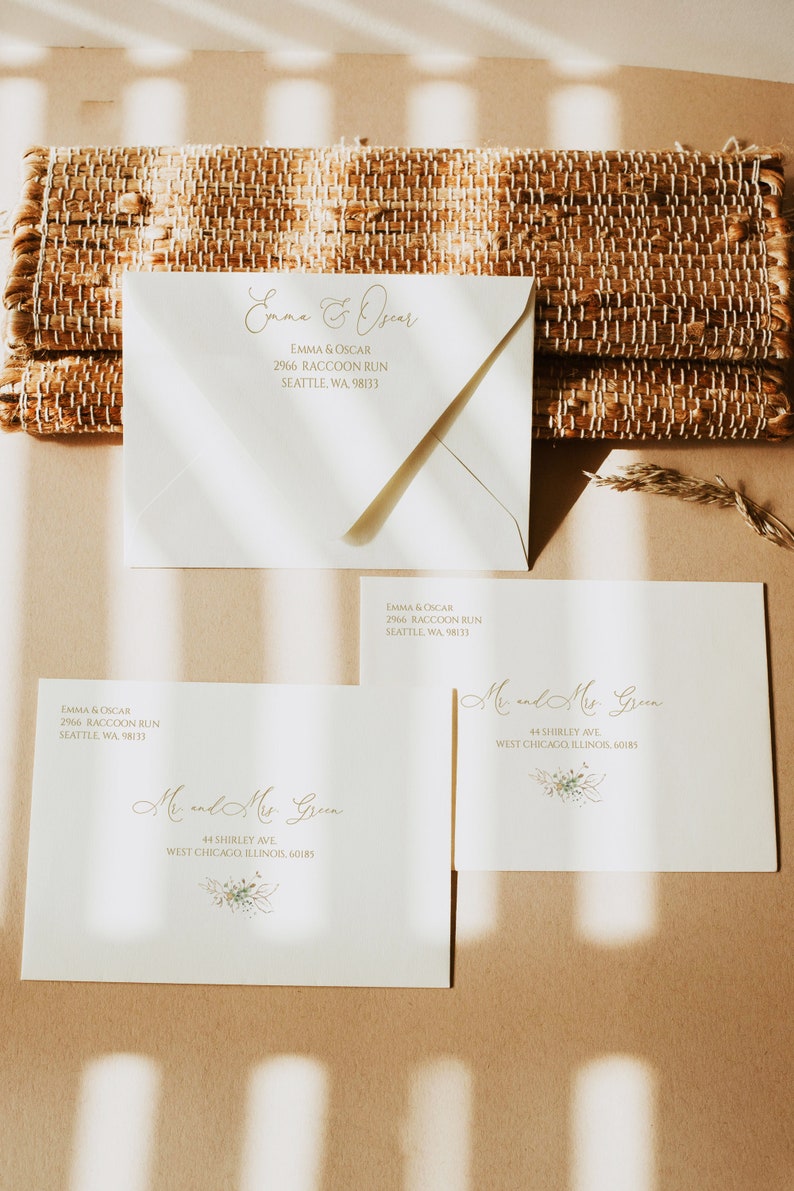Wedding Envelope Template Wedding Printable DIY Wedding - Etsy