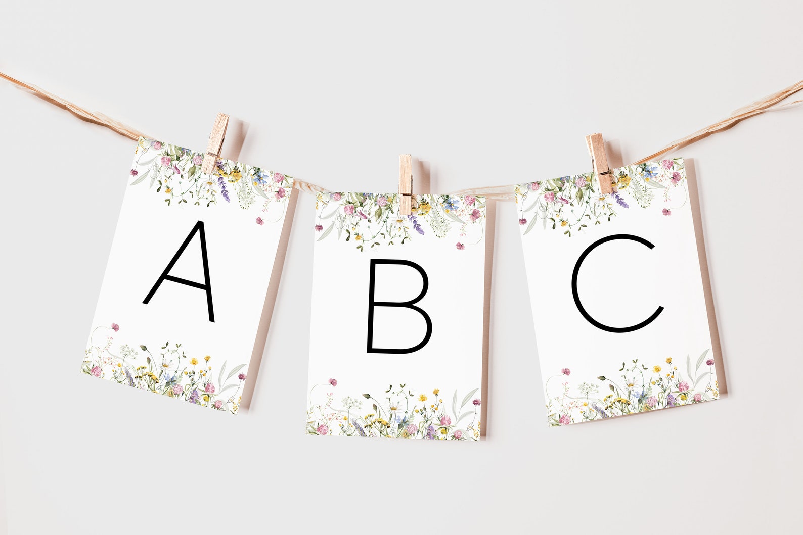 Wildflower Banner Template, Custom Birthday Banner, Wildflower Baby ...