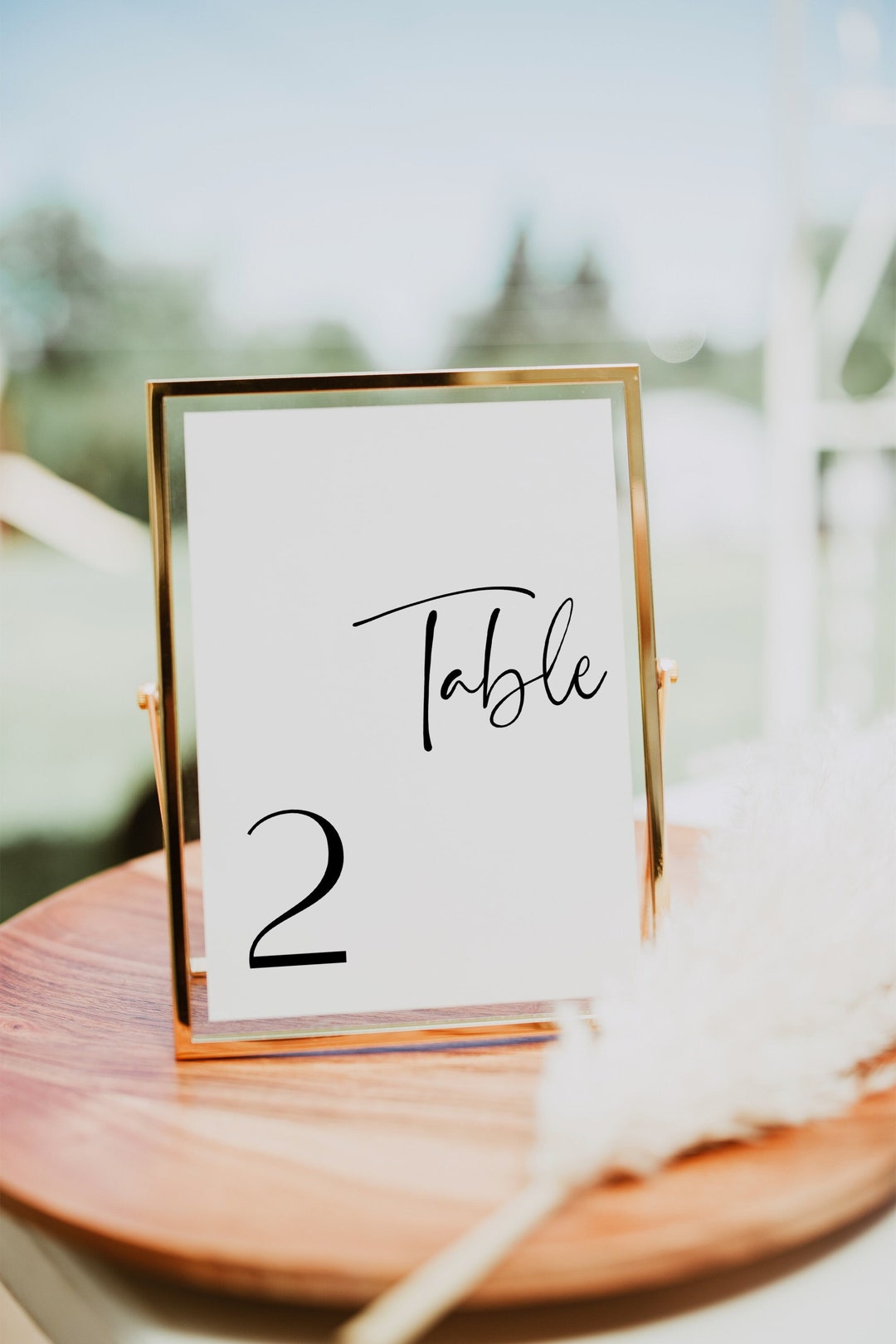 Wedding Table Numbers Template, Printable Table Numbers, Editable ...