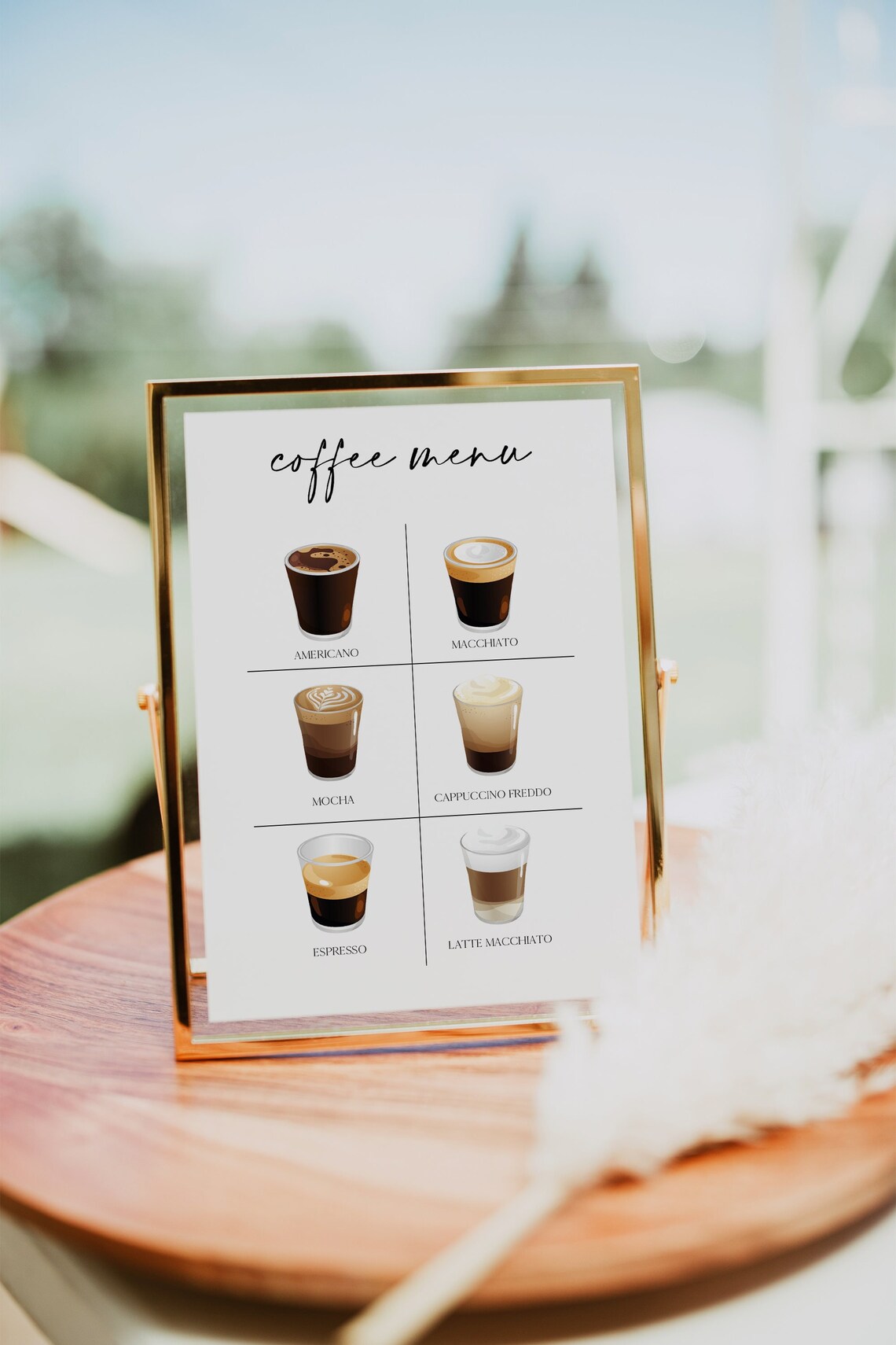 Coffee Menu Template Coffee Menu Sign Coffee Shop Menu - Etsy