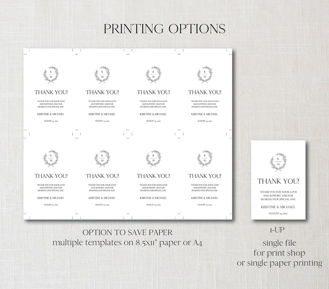 Elegant Favor Tag Template, Printable Gift Tag, Editable Favor Tag ...