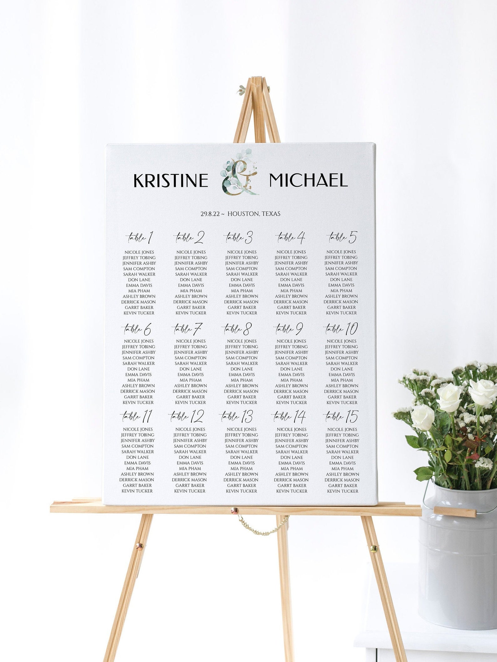 Wedding Seating Chart Board Wedding Seating Chart Template | Etsy