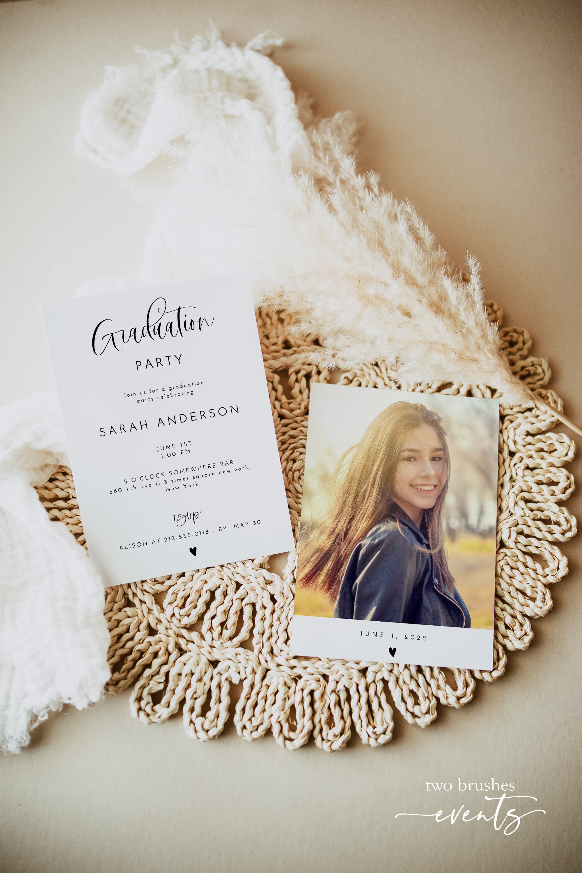 Modern Graduation Invitation Graduation Invite With Picture - Etsy
