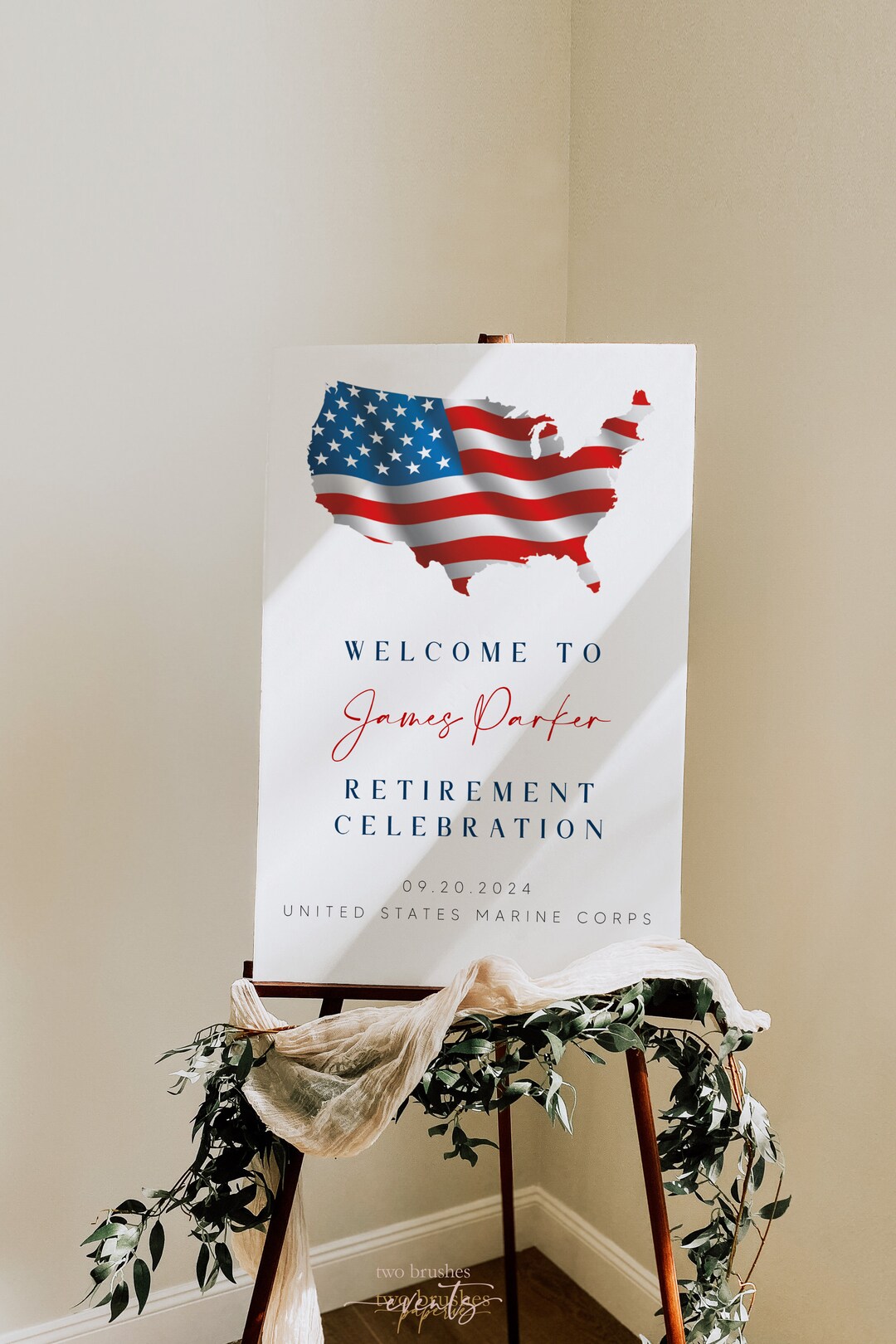 4th of July Retirement Party, July 4th Welcome Sign, Independence Day ...