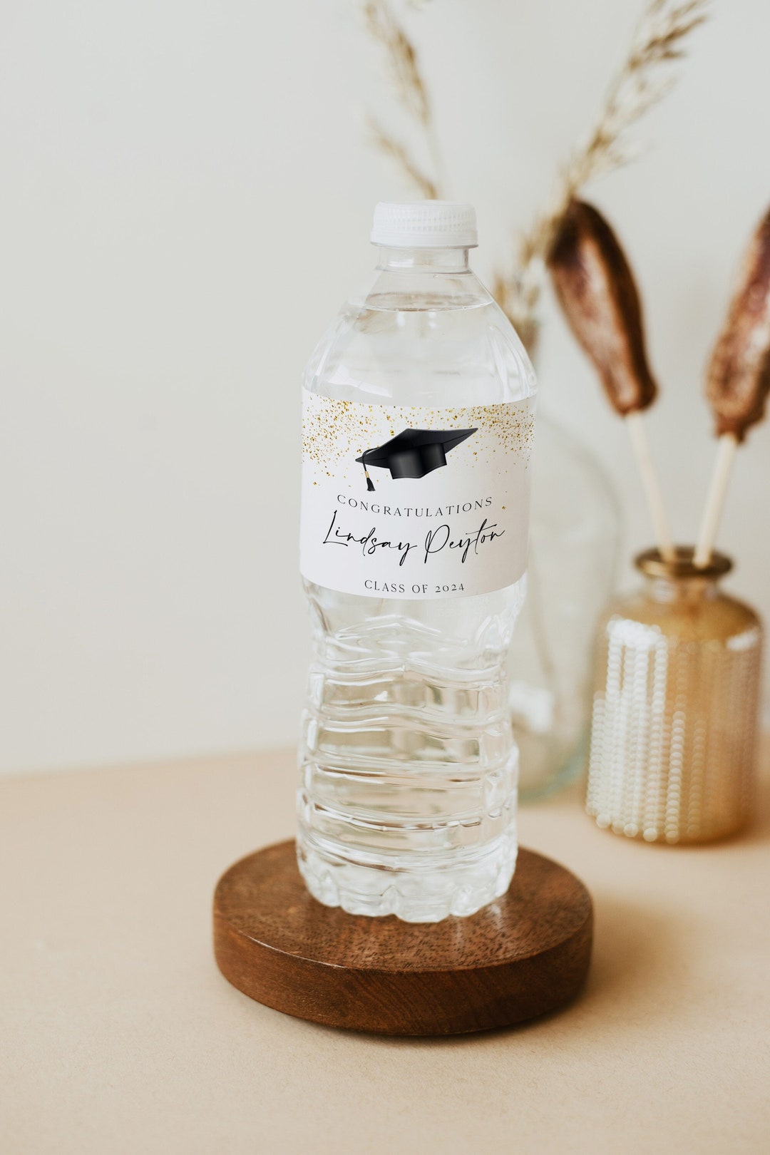 Graduation Party Decor, Graduation Water Bottle Label, Graduation Party ...