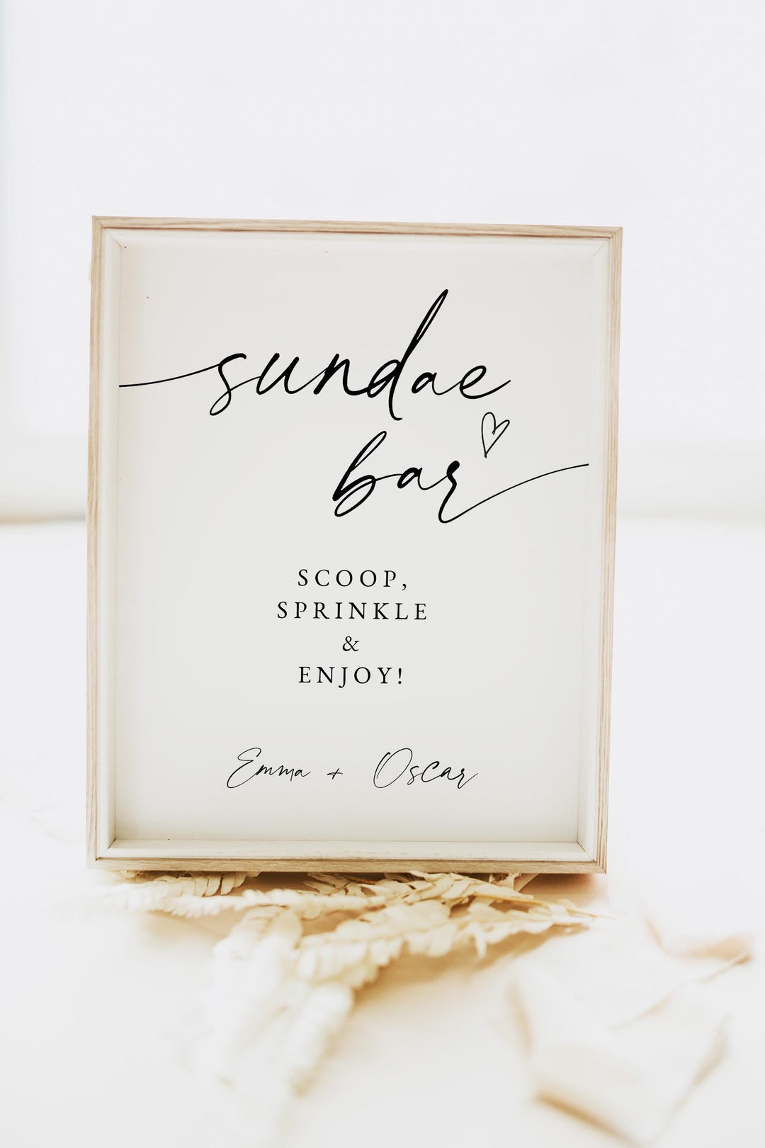 Sundae Bar Sign, Wedding Ice Cream Bar Sign, Dessert Sign Wedding ...