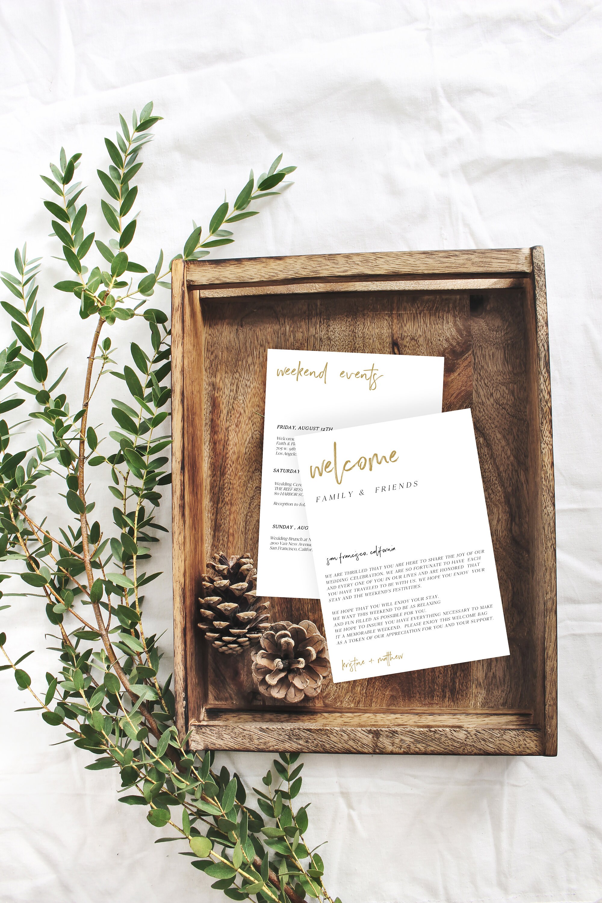 Modern Minimal Welcome Letter Timeline Template Wedding - Etsy