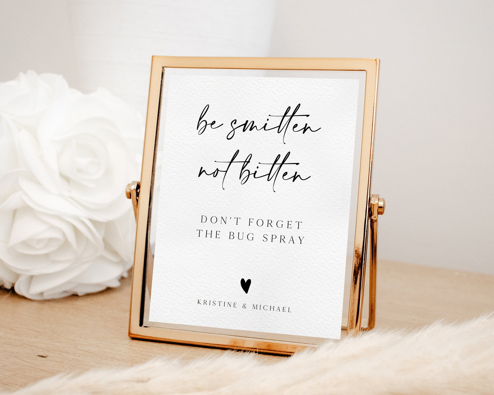 Bug Spray Sign Printable Template Modern Wedding Sign - Etsy