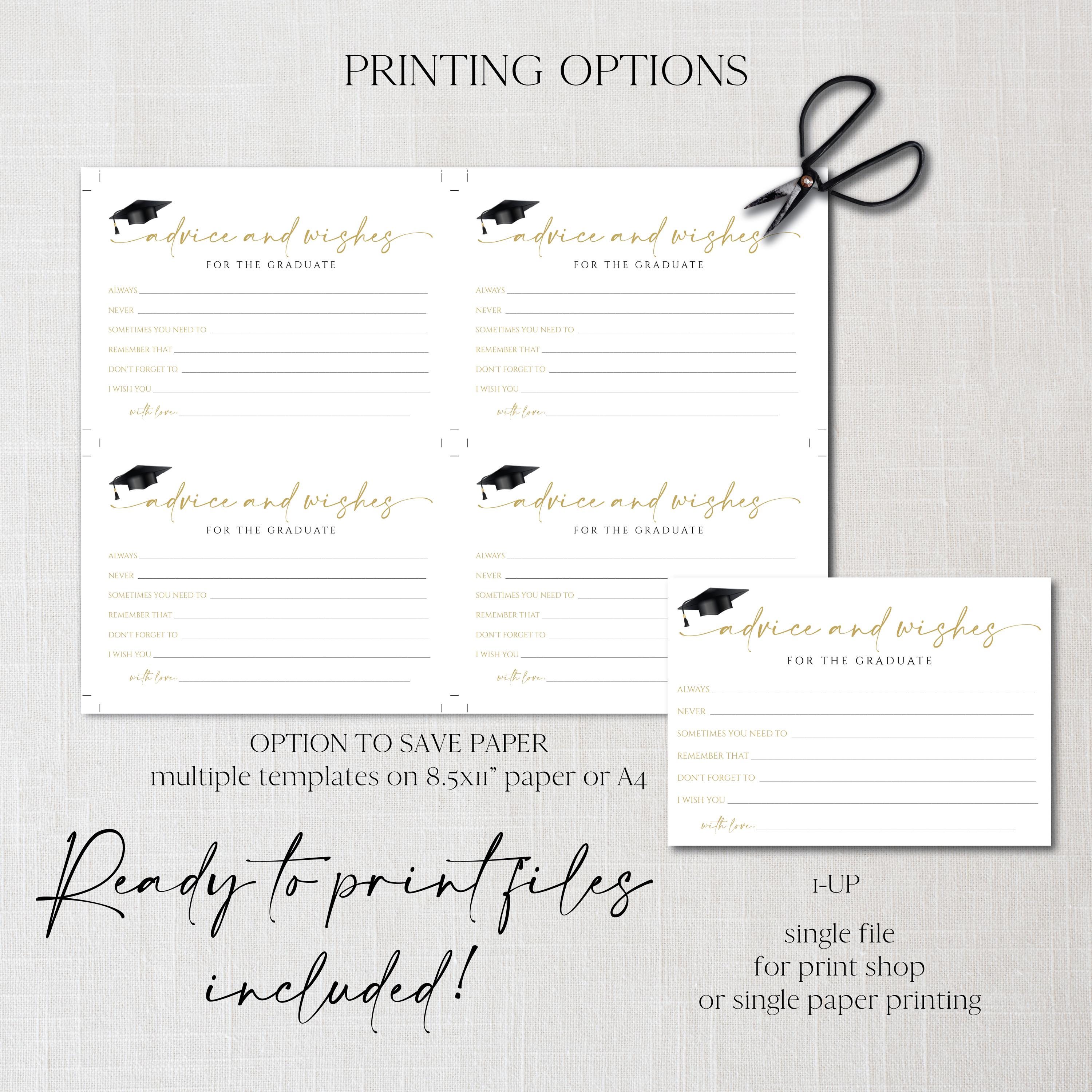 Graduation Advice Cards, Advice and Wishes for the Graduate, Grad ...