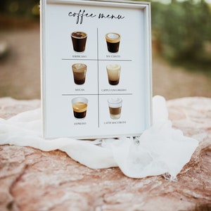 Coffee Menu Template, Coffee Menu Sign, Coffee Shop Menu, Simple Coffee ...