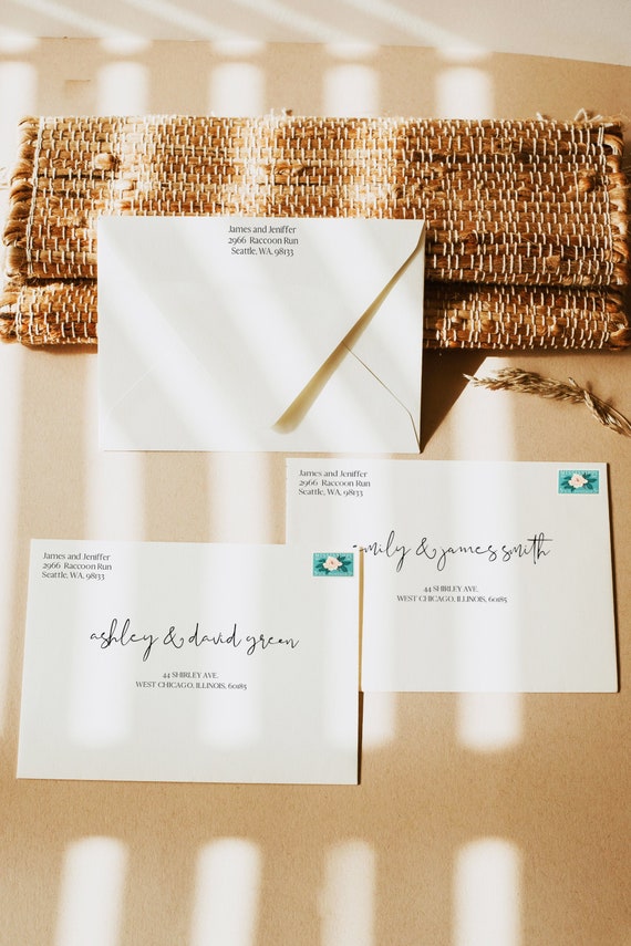 Printable Wedding Envelope Template Wedding Envelope Address | Etsy