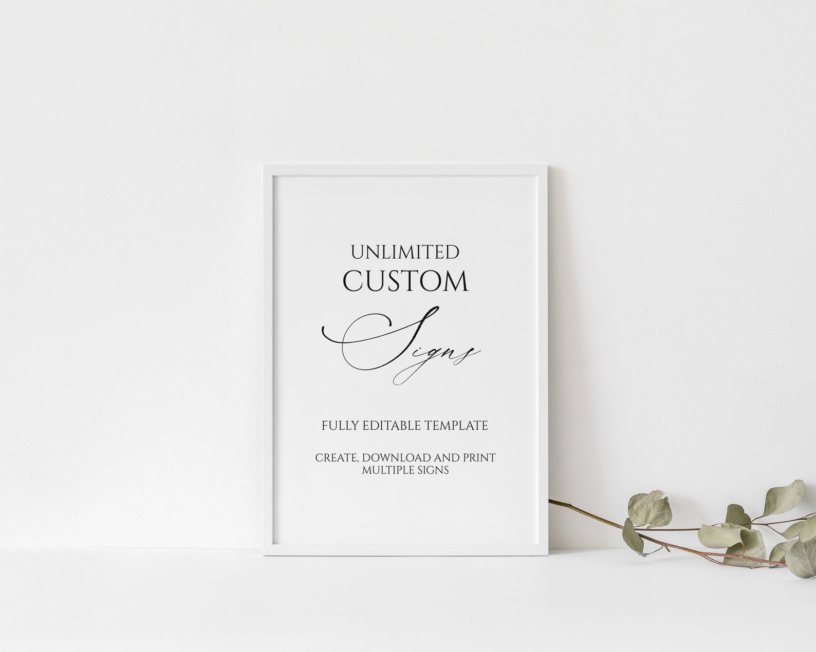 Custom Wedding Sign Template Unlimited Printable Wedding Sign - Etsy