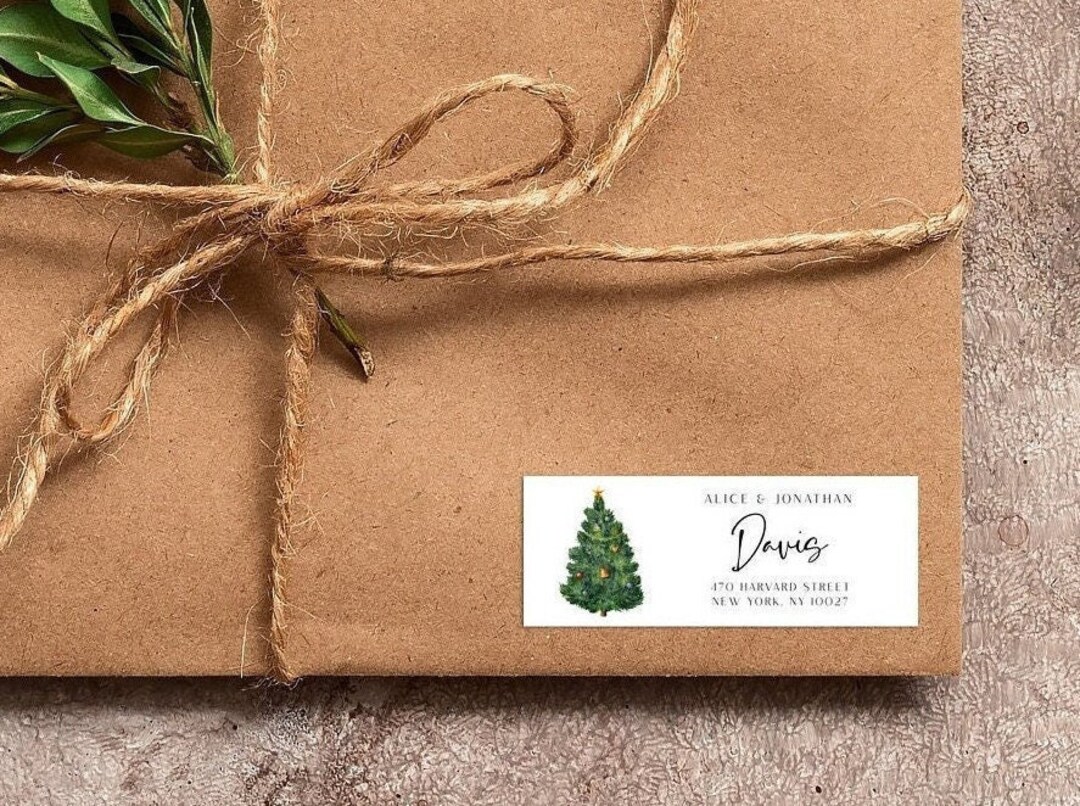 Secret Christmas Envelope Stickers, Christmas Address Label ...