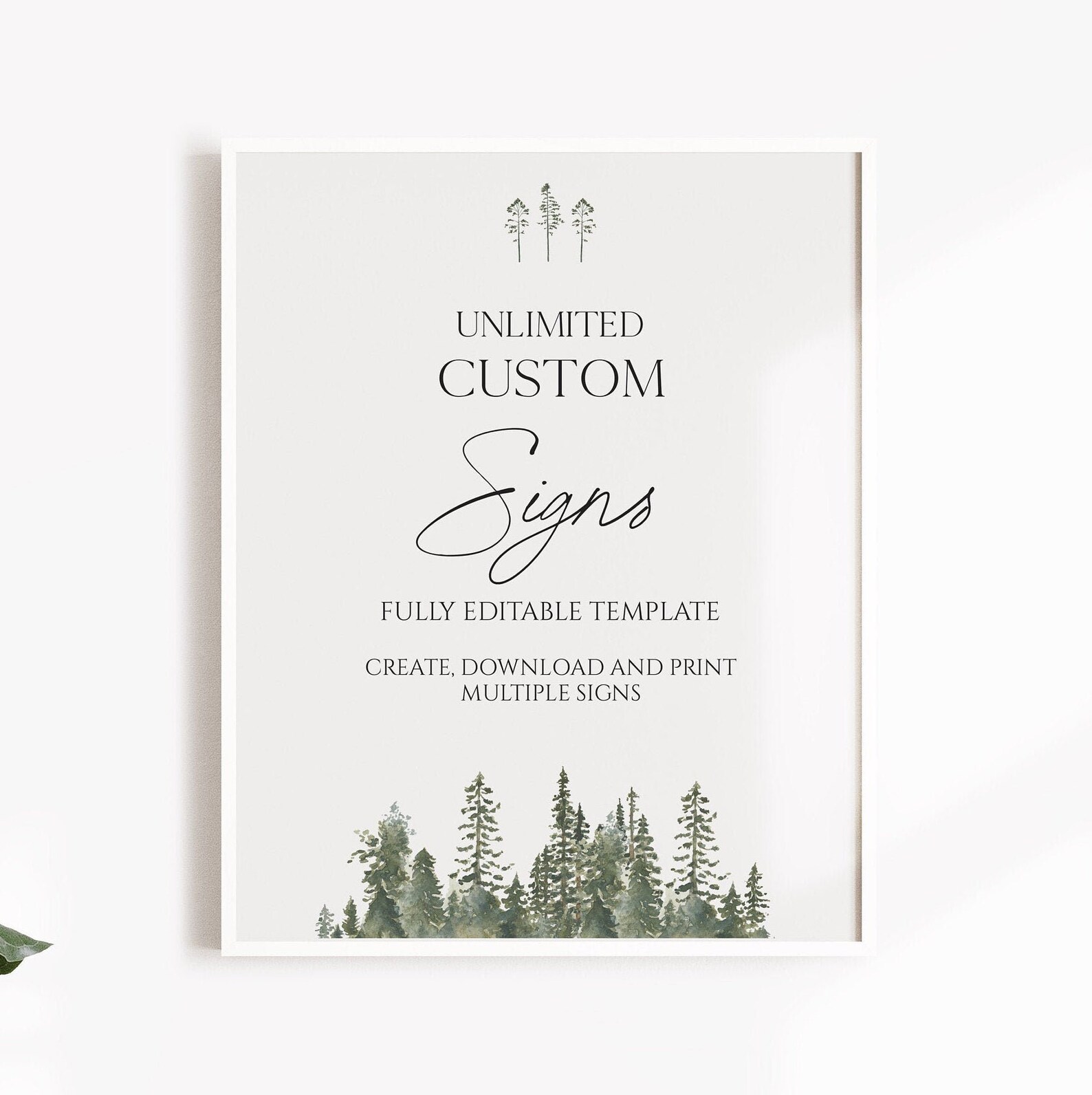 Wedding Sign Template, Editable Sign, Custom Wedding Sign, Instant ...