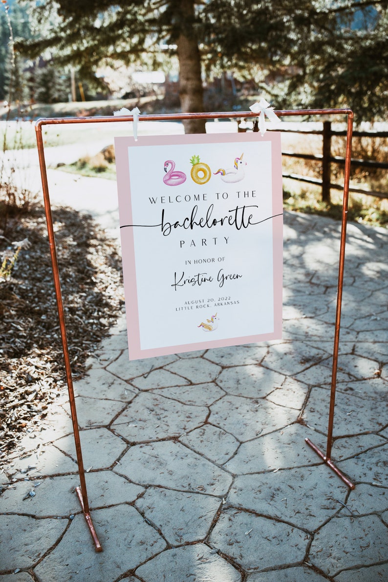Bachelorette Welcome Sign Bachelorette Beach Party Printable - Etsy