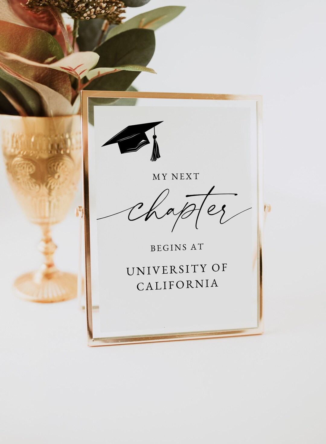 Graduation Party Decoration, Graduation Printable Sign, My Next Chapter ...