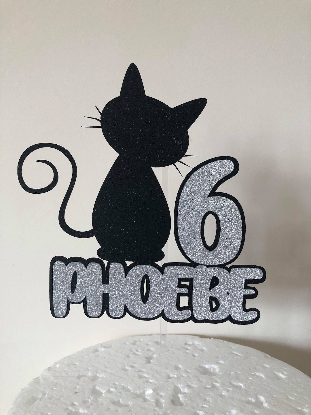 Cat Themed Cake Topper Birthday - Etsy