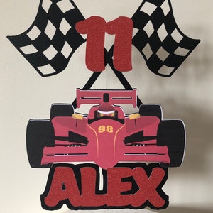 F1 Racing Car Inspired Cake Topper - Etsy