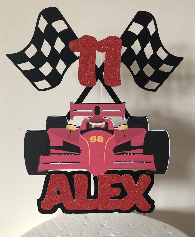 F1 Racing Car Inspired Cake Topper - Etsy UK