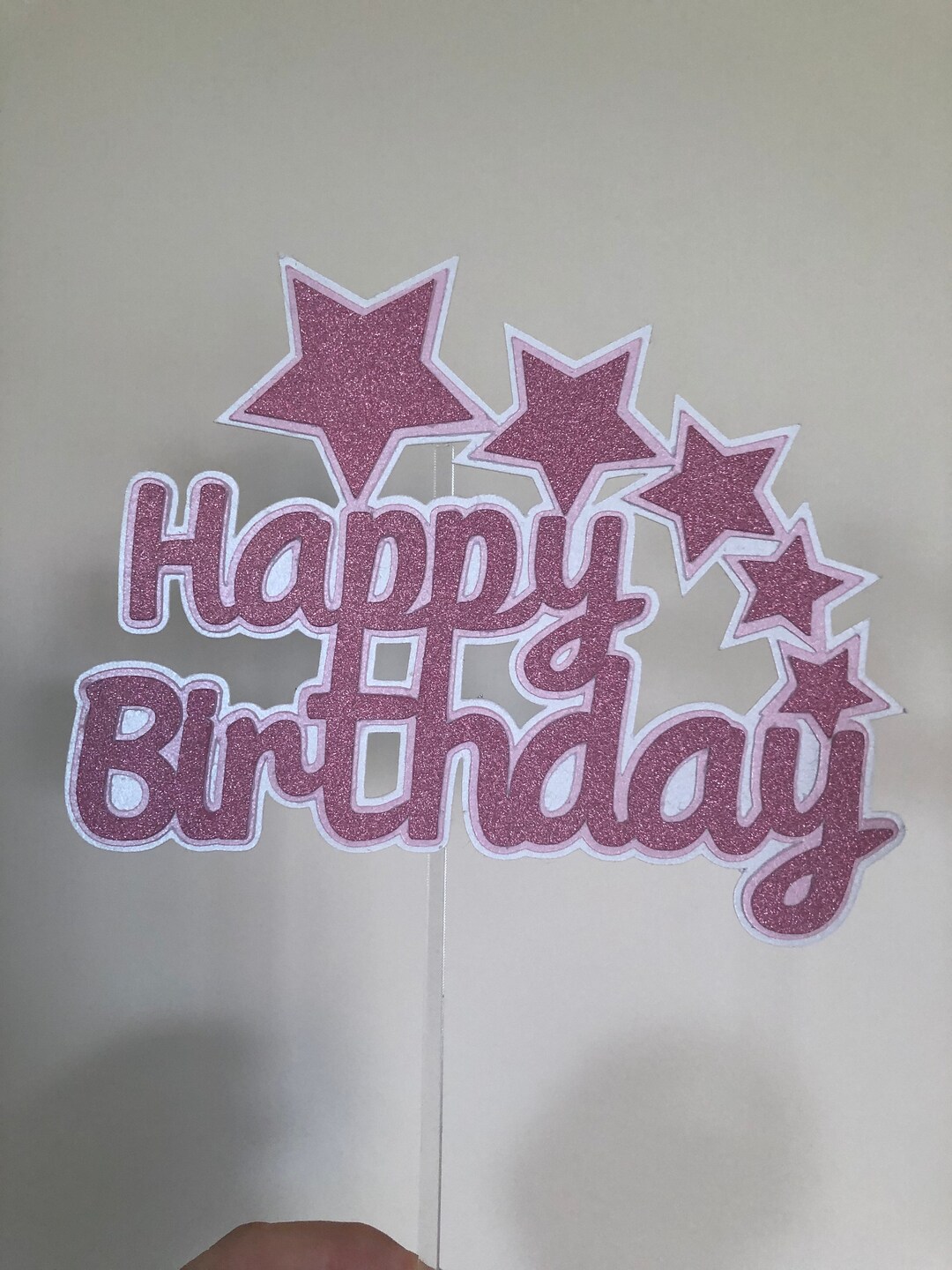 Happy Birthday Cake Topper - Etsy