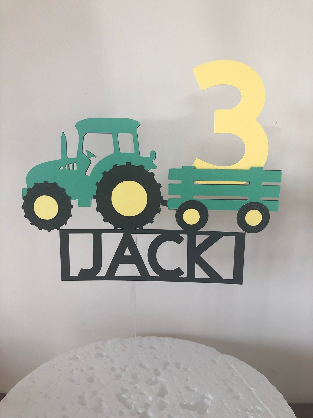 Tractor and Trailer Cake Topper Birthday Boys Farming - Etsy