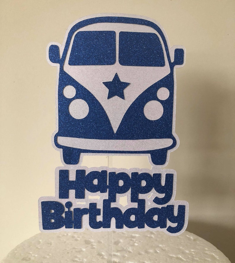 Camper Van Cake Topper Birthday Cake - Etsy UK