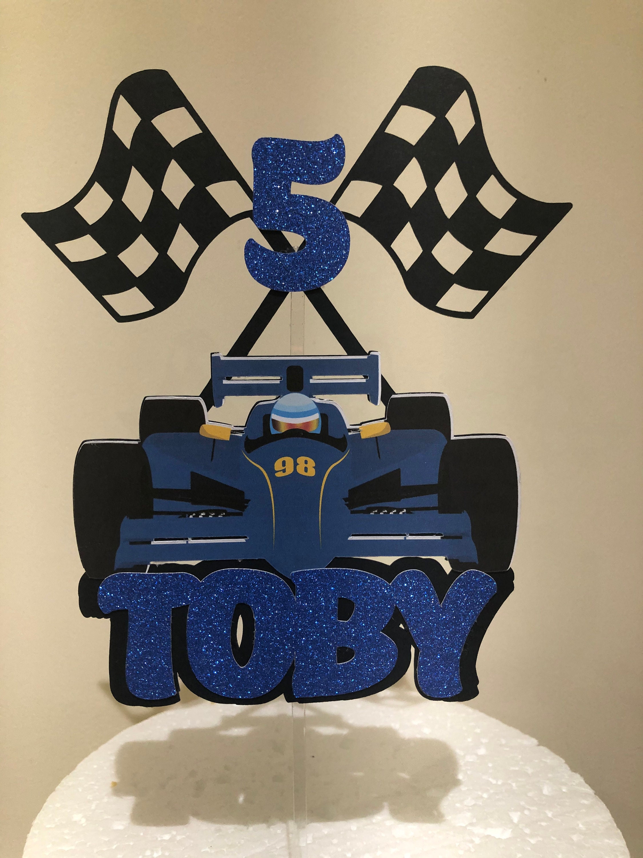 F1 Racing Car Inspired Cake Topper | Etsy UK
