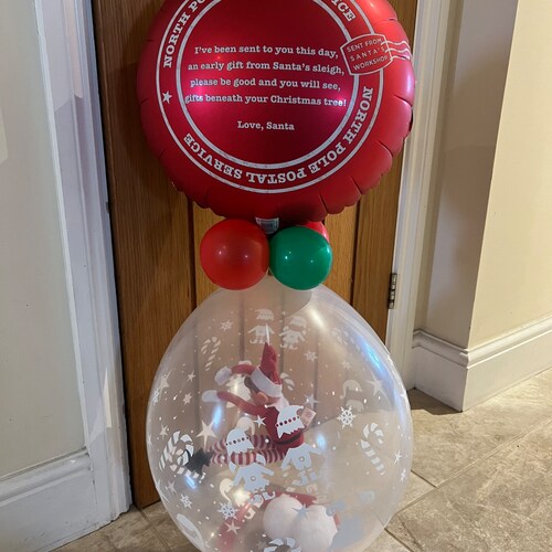 Personalised Elf Arrival Balloon Kit ELF BALLOON Elf POP - Etsy UK