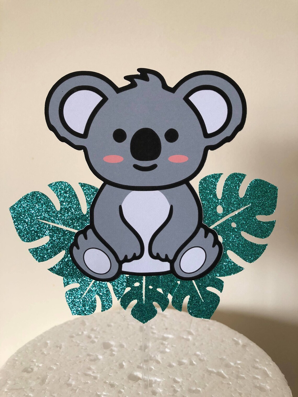 Koala Cake Topper Birthday Tropical - Etsy