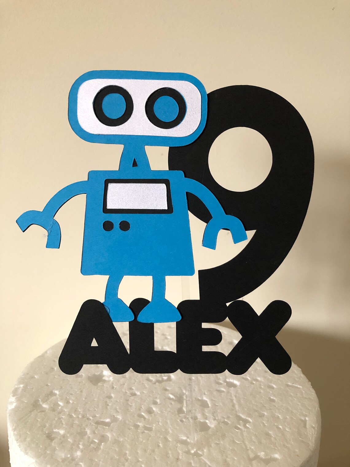 Robot Cake Topper Birthday Boys - Etsy