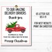 Printable Delivery Drivers Christmas Sign Show Love to Your Deliver ...
