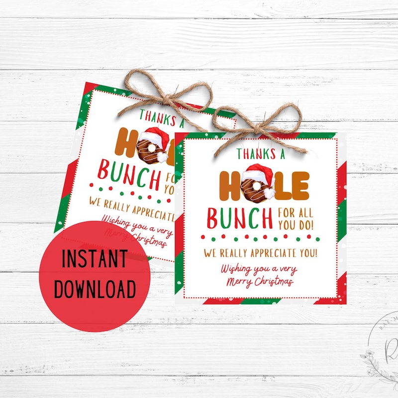 Christmas Treat Tags - Etsy